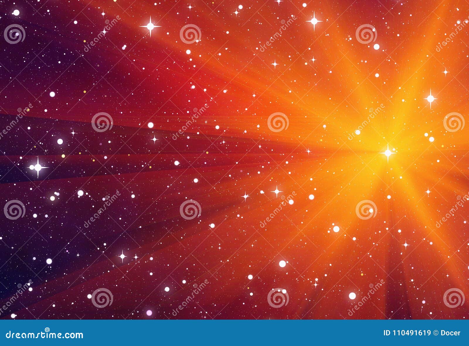Beauty Space Stars With Sun Rays Backgrounds Royalty-Free Stock Image ...