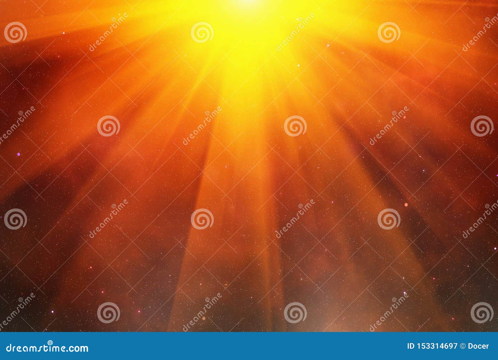 Beauty Space Stars with Sun Rays Backgrounds Stock Illustration ...