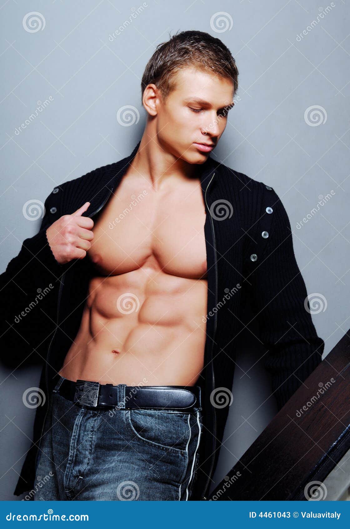 Beauty strong bodybuilder stock image. Image of macho - 4461043