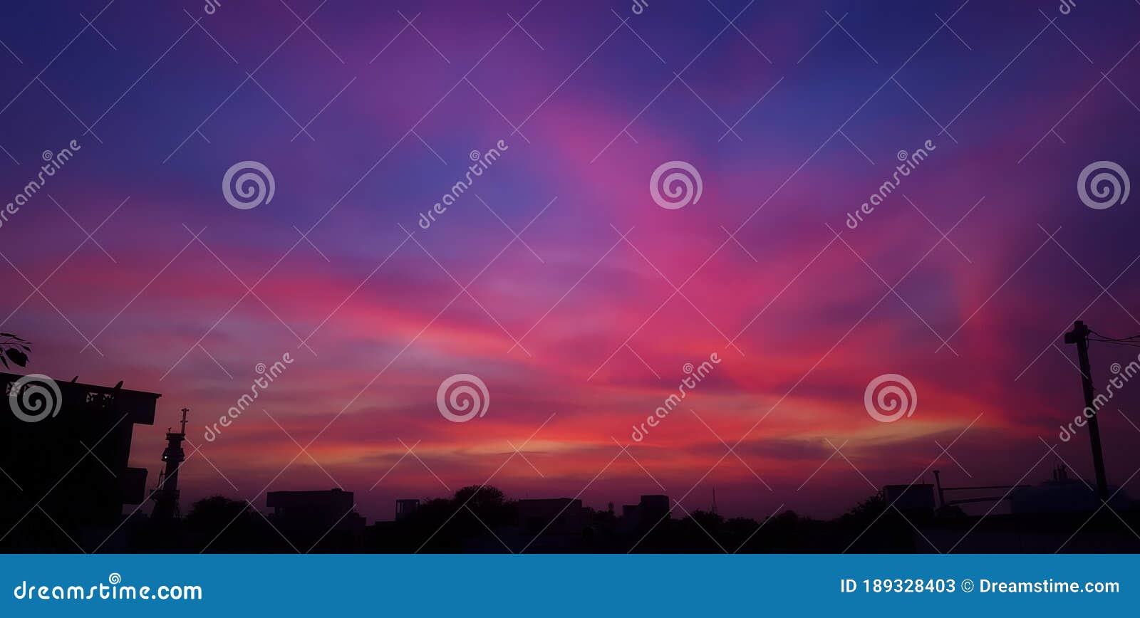 Beauty of sun set stock image. Image of dawn, cloud - 189328403