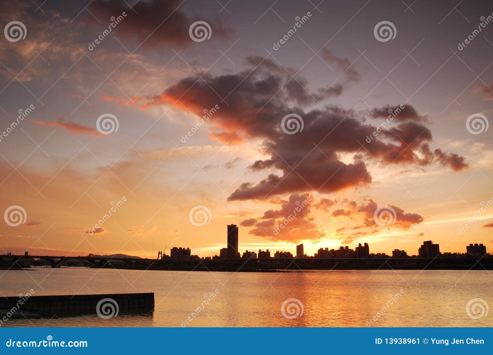 A beauty sunset stock image. Image of purple, fire, line - 13938961