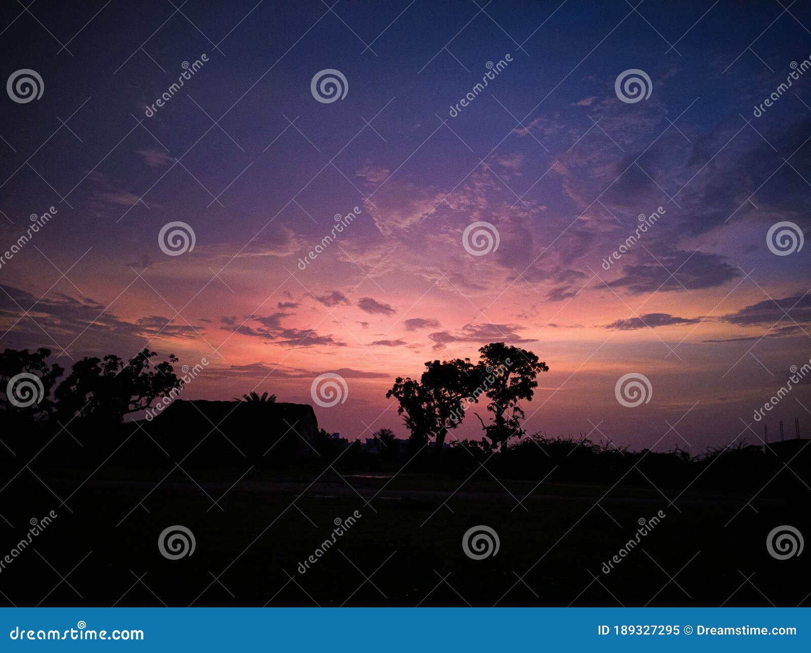 Beauty of sunset stock image. Image of dawn, afterglow - 189327295