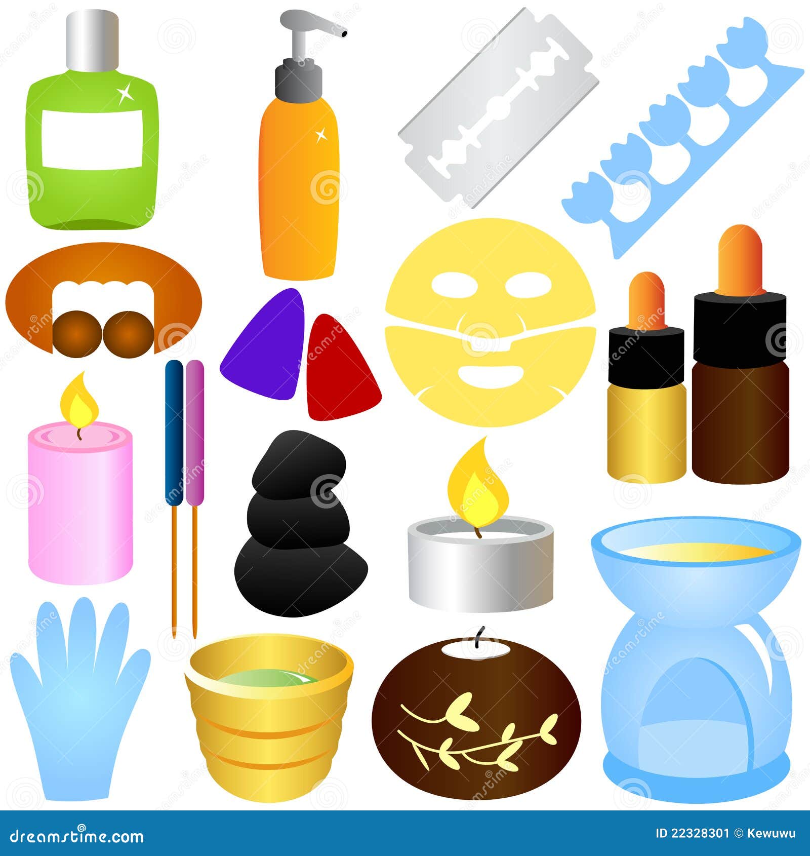 Beauty Tools, Spa & Relaxation Stock Vector - Illustration of blade ...