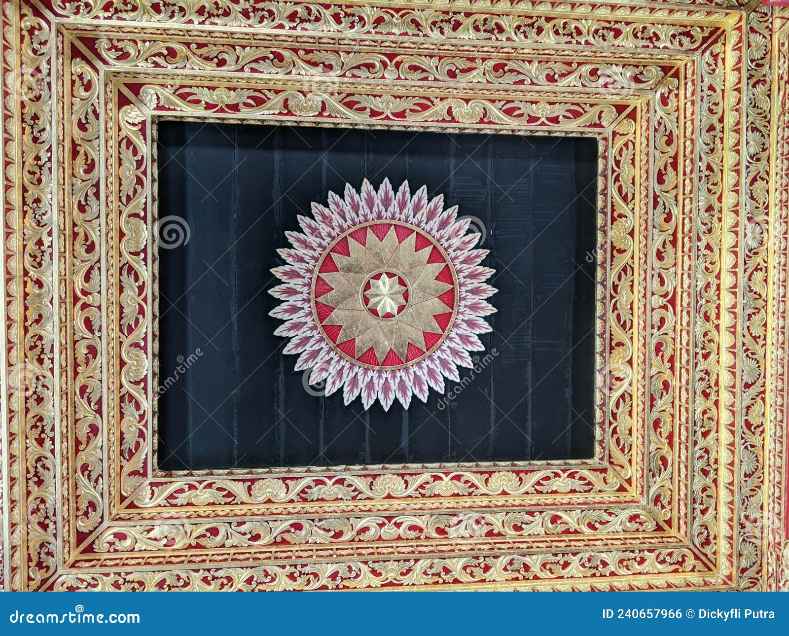 Beauty Traditional Javanese Ornament Background Stock Photo - Image of ...