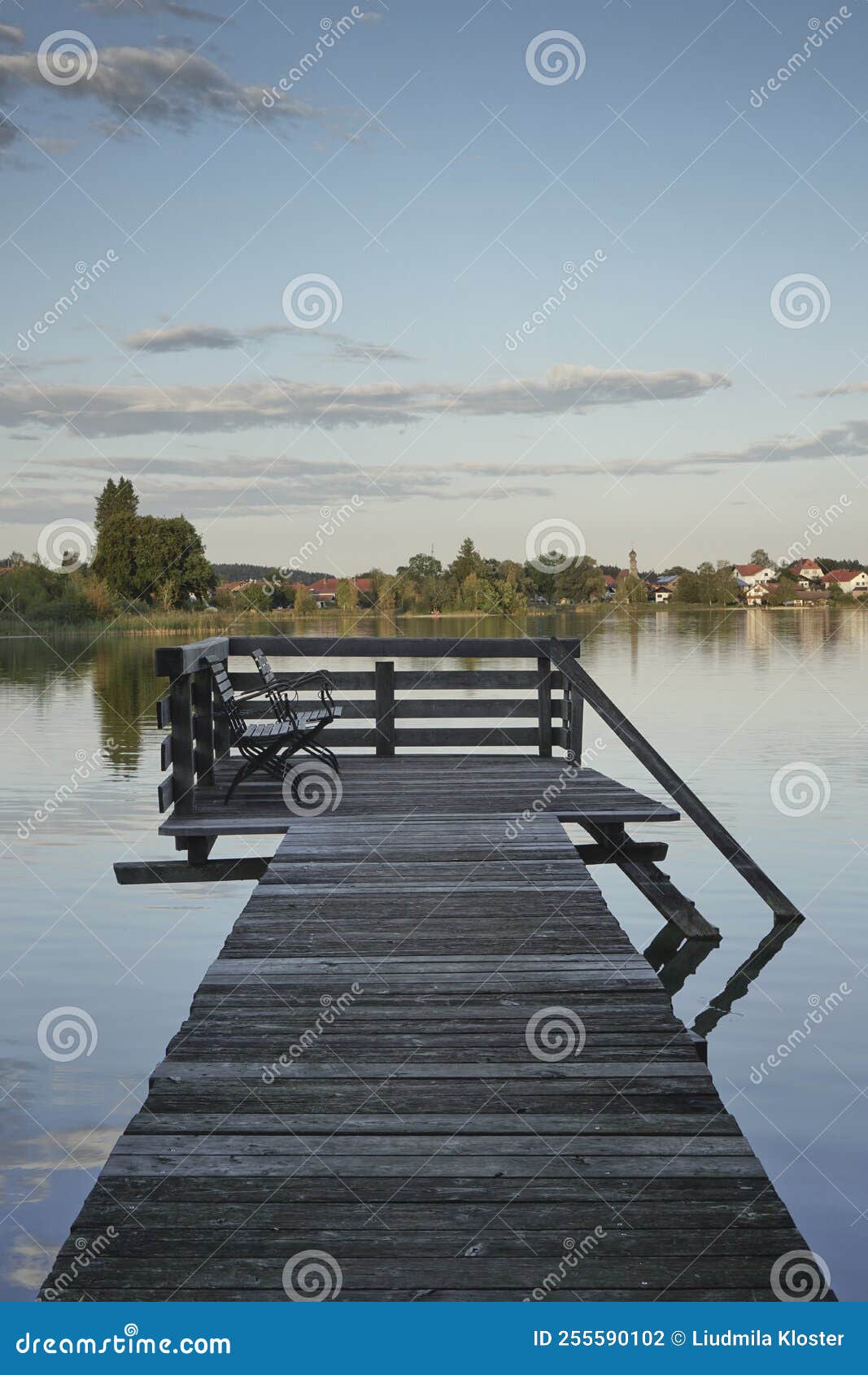 The Beauty and Tranquility of the Evening Lake Stock Photo - Image of ...