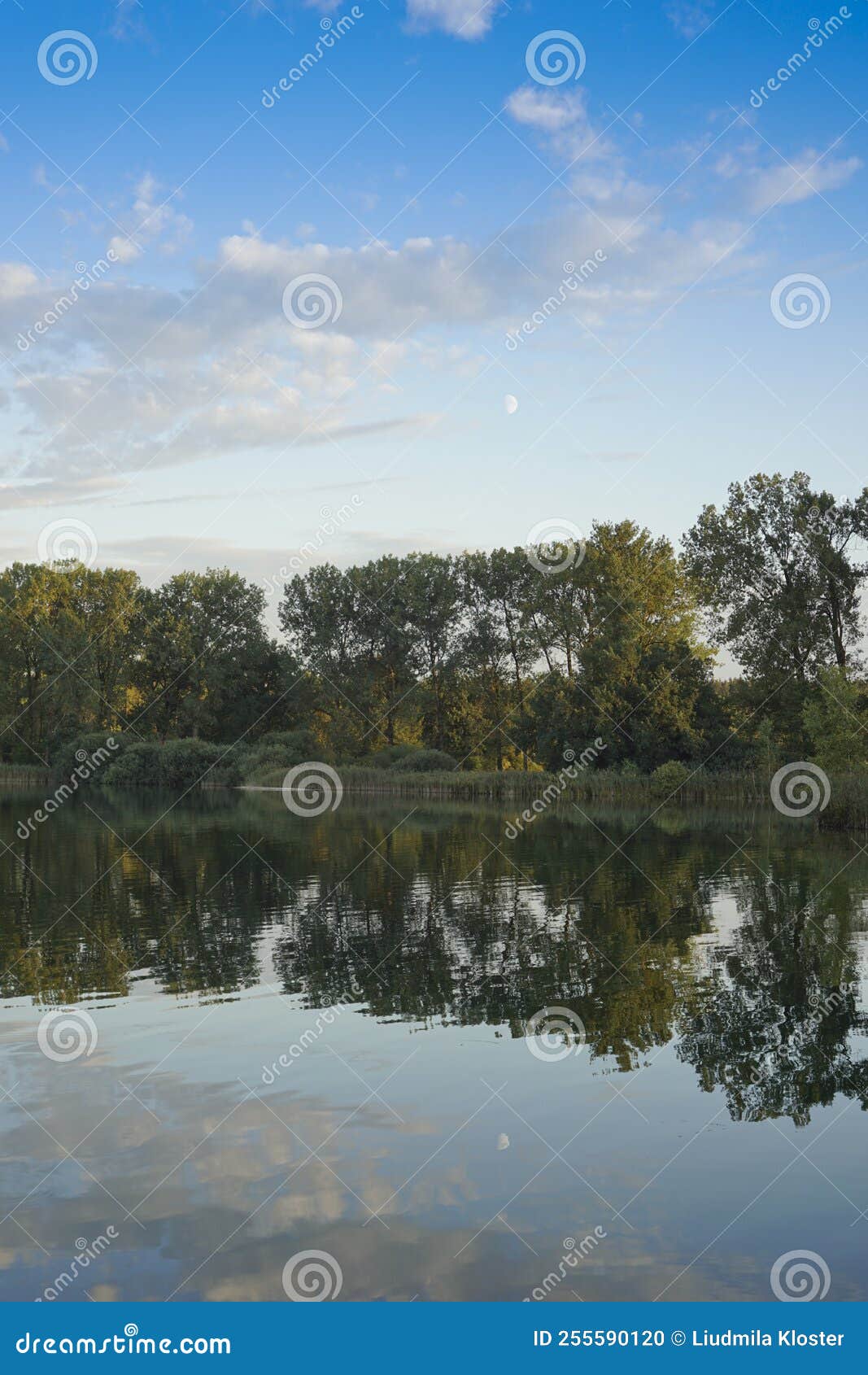 The Beauty and Tranquility of the Evening Lake Stock Photo - Image of ...