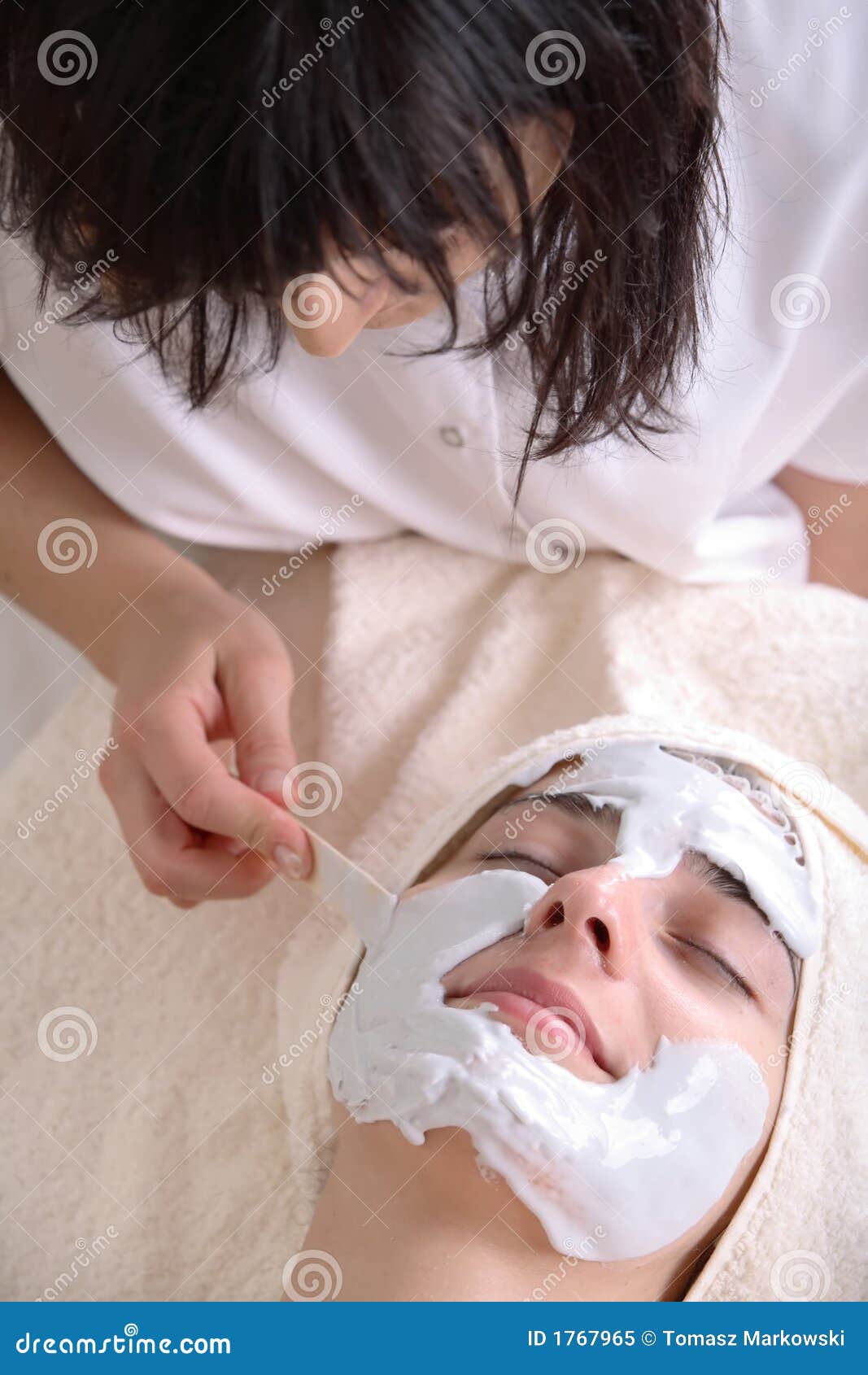 Beauty Treatment Facial stock image. Image of facial, cream - 1767965