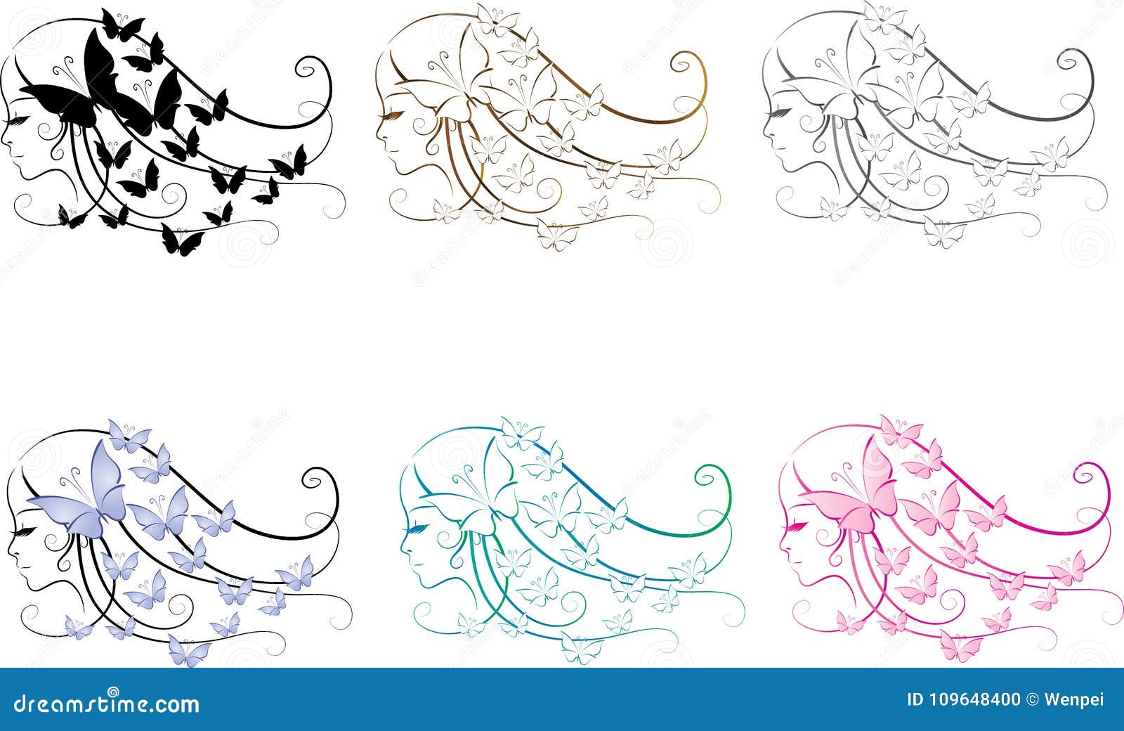 Beauty Vector Drawing Design Editorial Image - Illustration of family ...