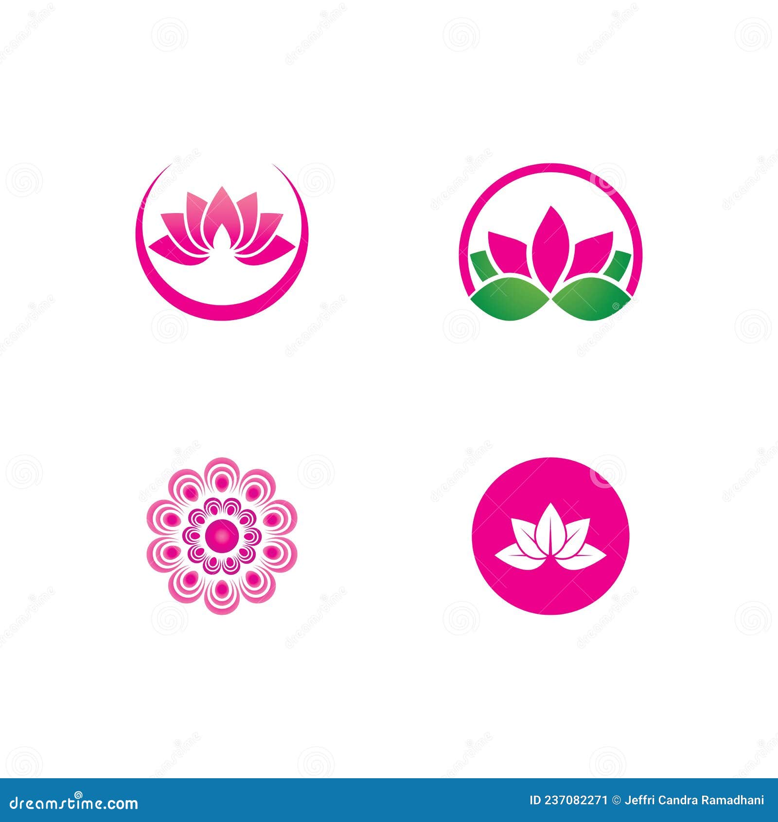 Beauty Vector Lotus Flowers Stock Vector - Illustration of element ...