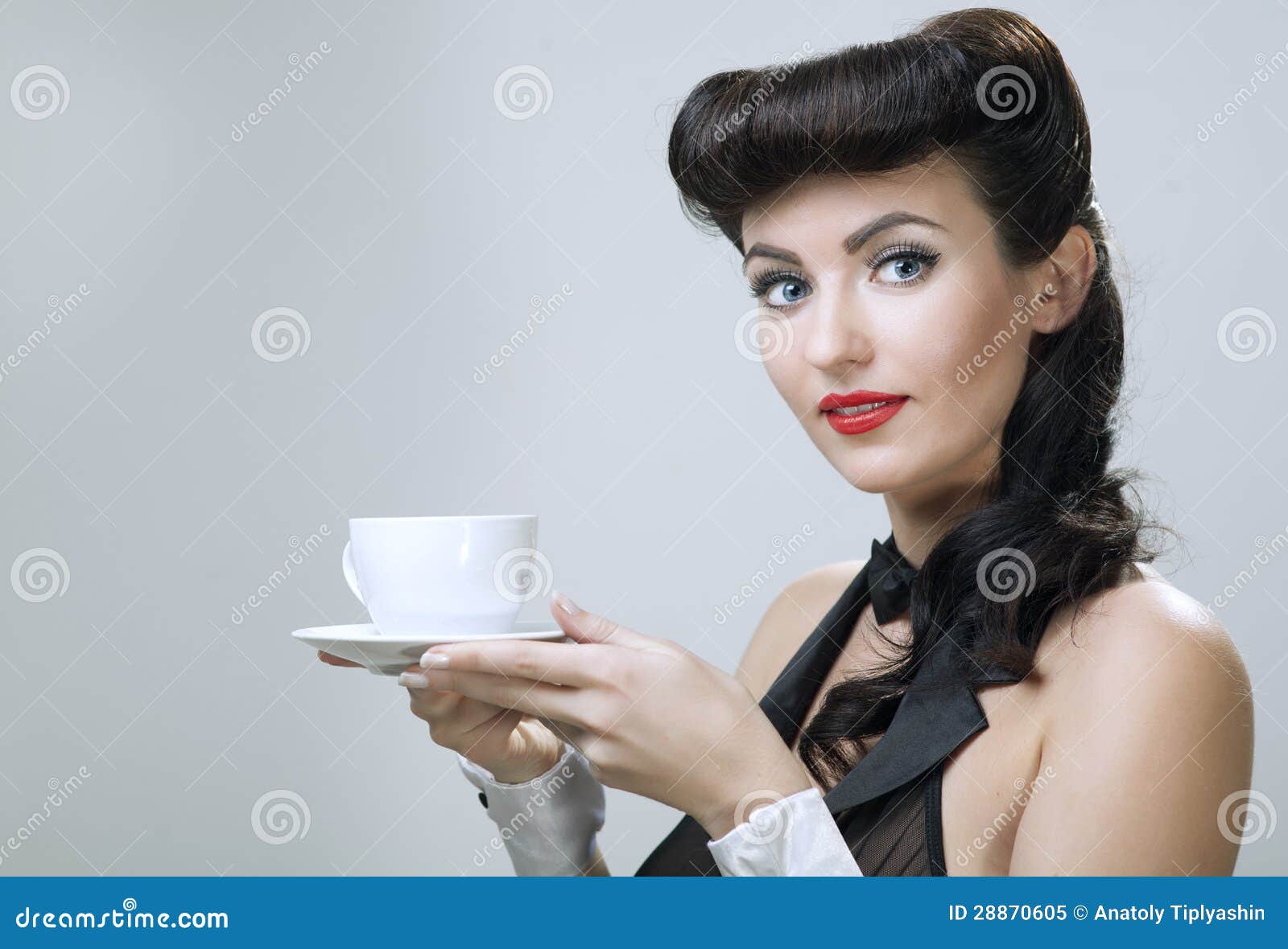 Beauty waitress stock image. Image of beautiful, girl - 28870605