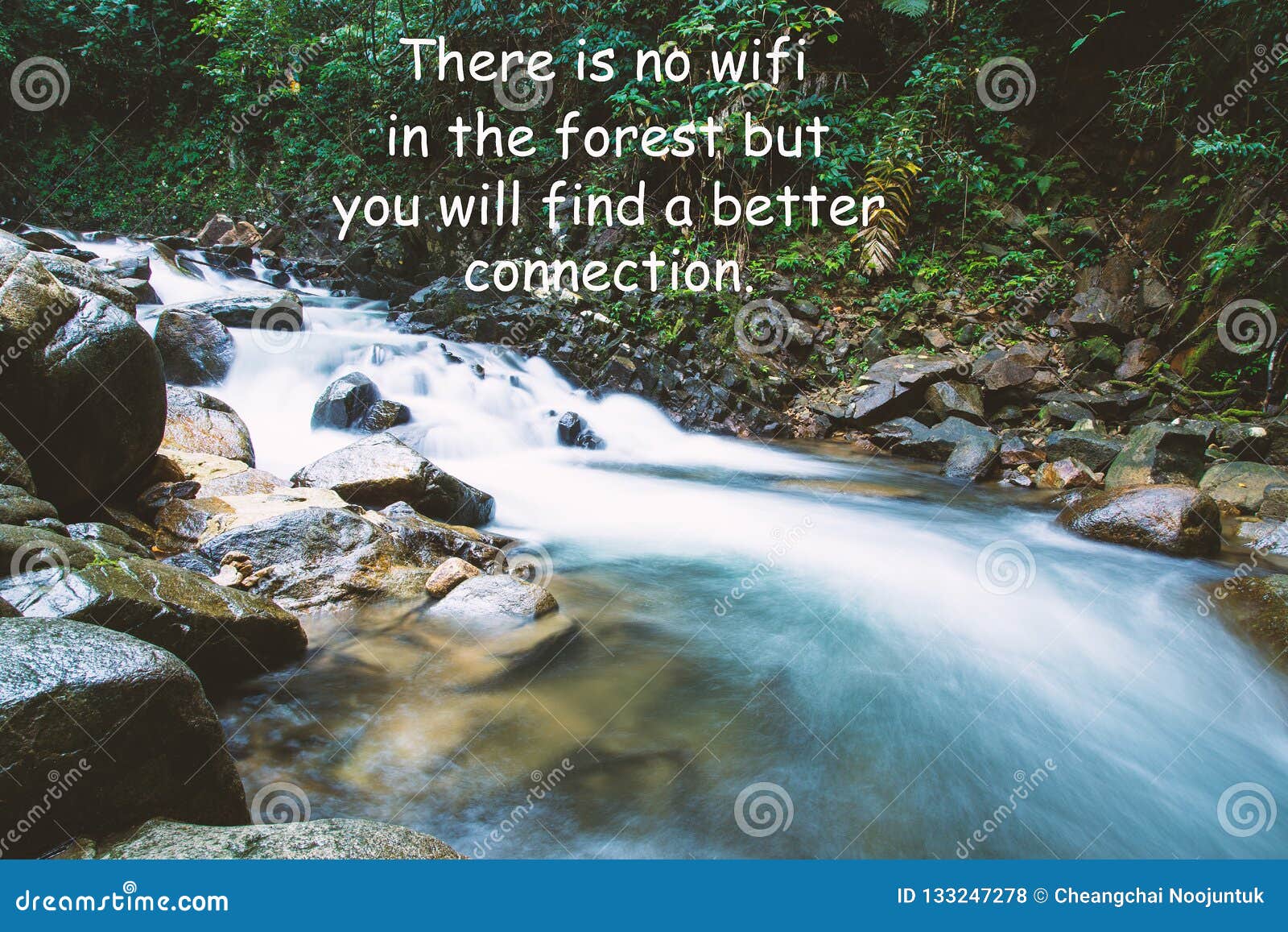 The Beauty Of Waterfalls In The Wild And Captions Stock Photography ...