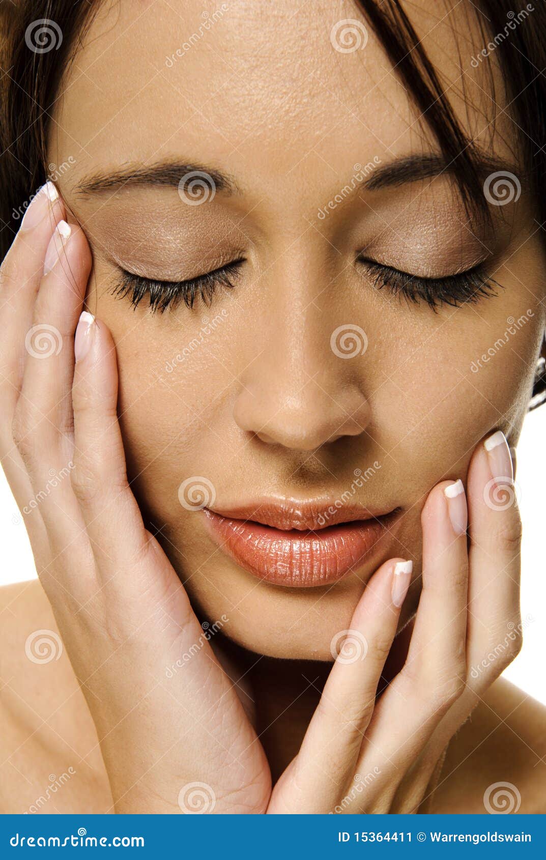 Beauty on white stock image. Image of gorgeous, close - 15364411