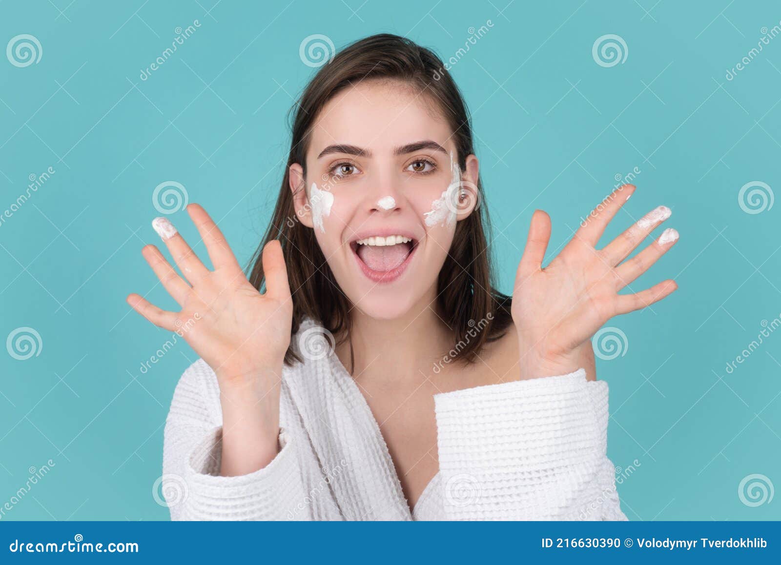 Beauty Woman With Clean Healthy Skin Natural Make Up Spa Concept