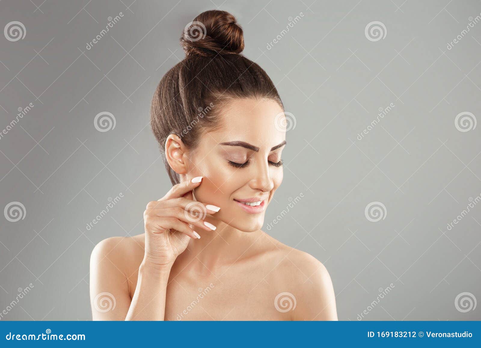 Beauty Woman Cosmetics Portrait Of Female Perfect Clean Skin Care