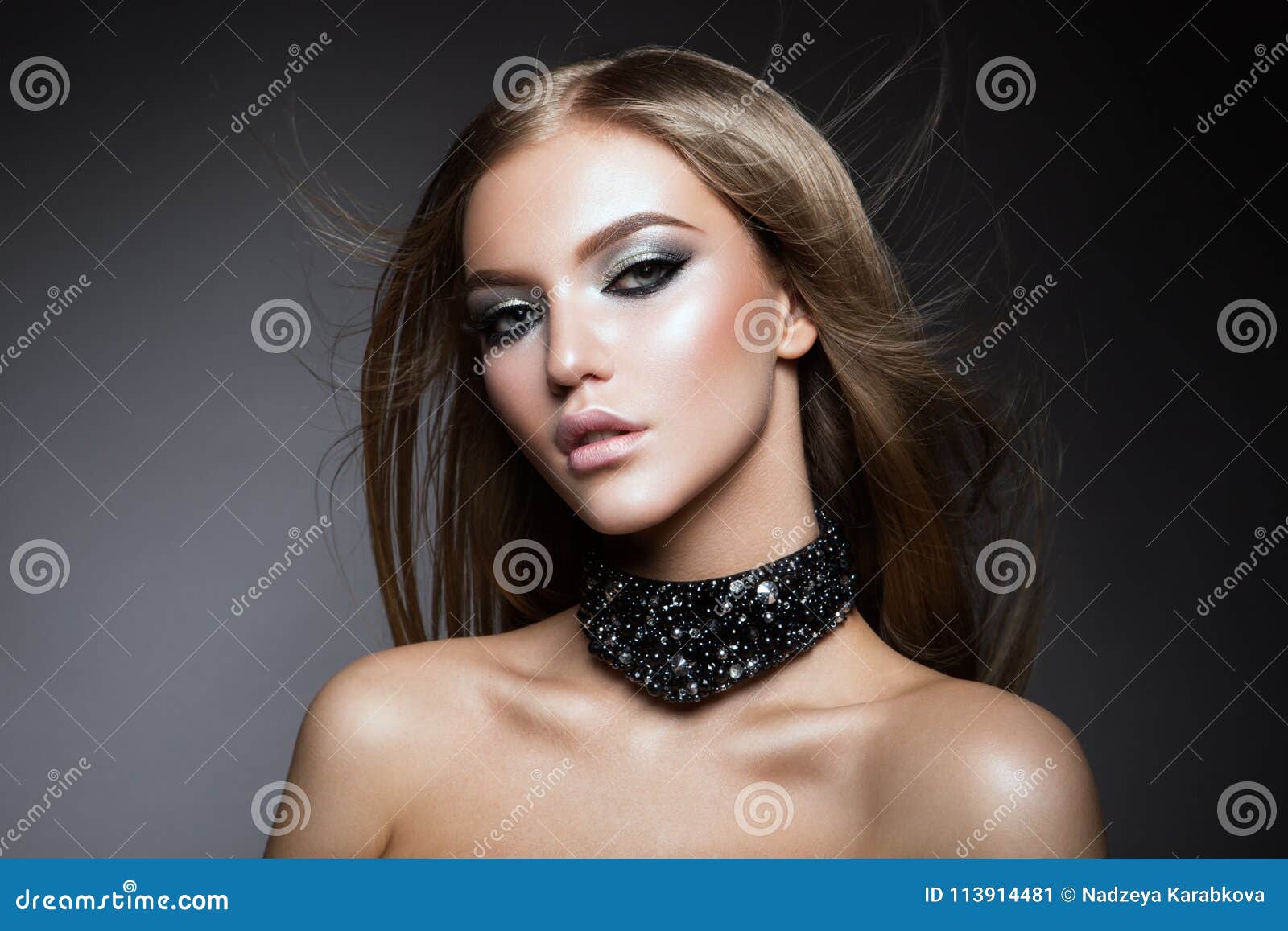 Beauty Woman Face Portrait Beautiful Model Girl With Perfect Fresh