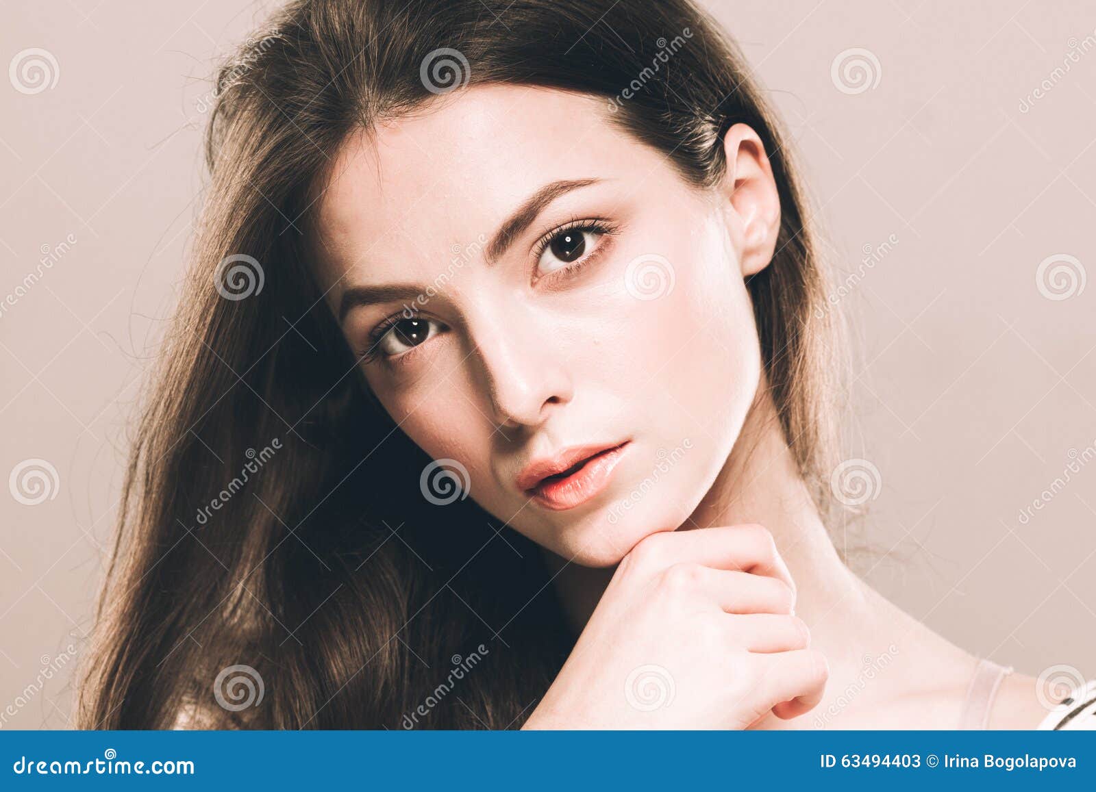 Beauty Woman Face Portrait Beautiful Spa Model Girl With Perfect Fresh