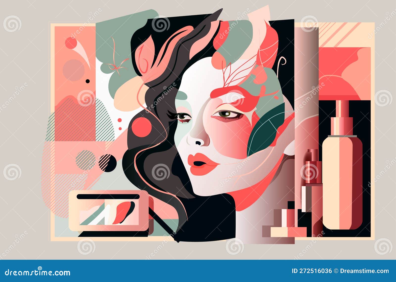 Beauty Woman With Perfect Makeup Beautiful Professional Make Up Salon