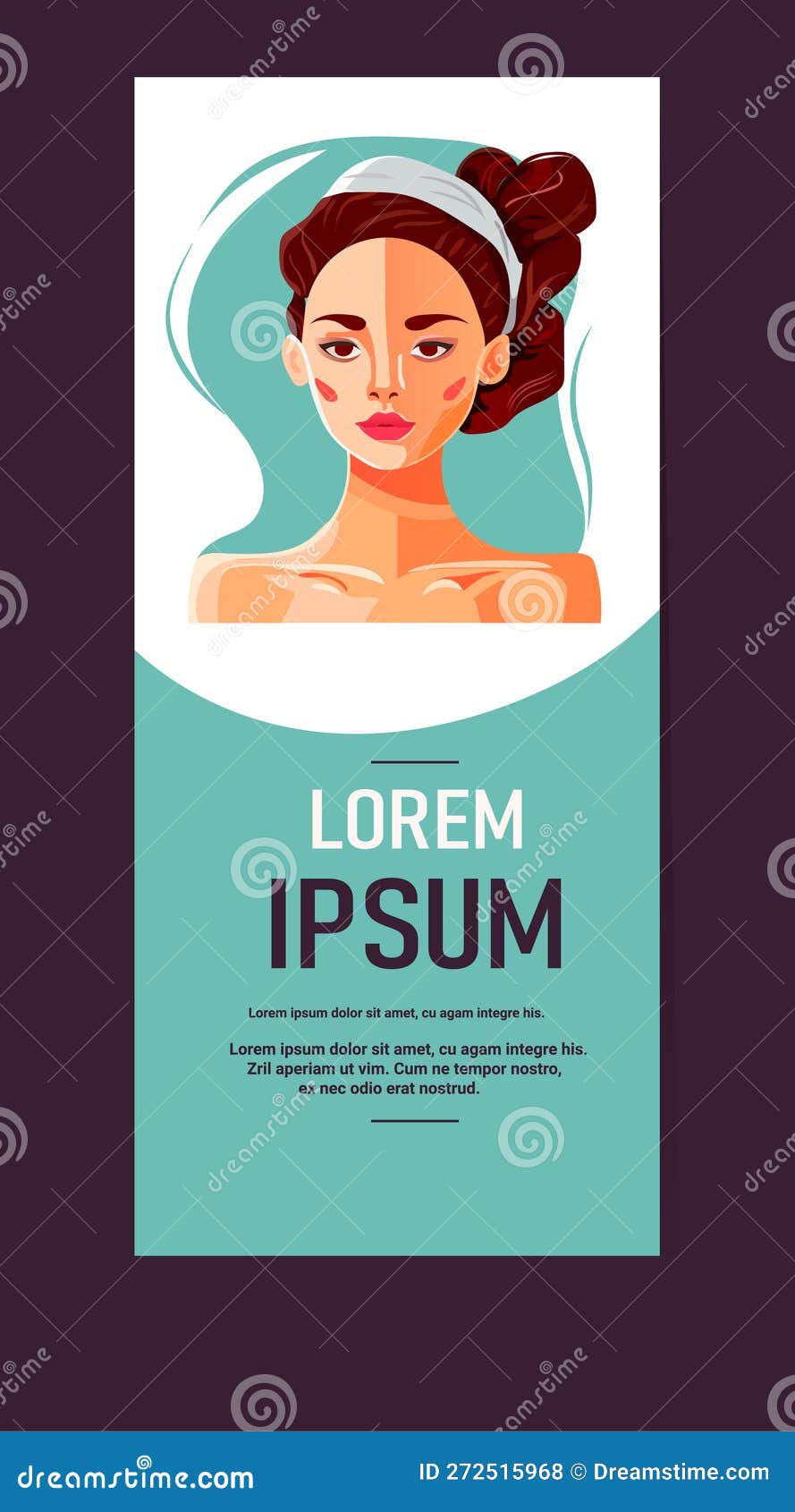 Beauty Woman With Perfect Makeup Beautiful Professional Make Up Salon