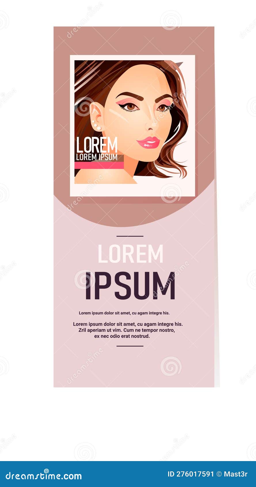 Beauty Woman With Perfect Makeup Beautiful Professional Make Up Salon