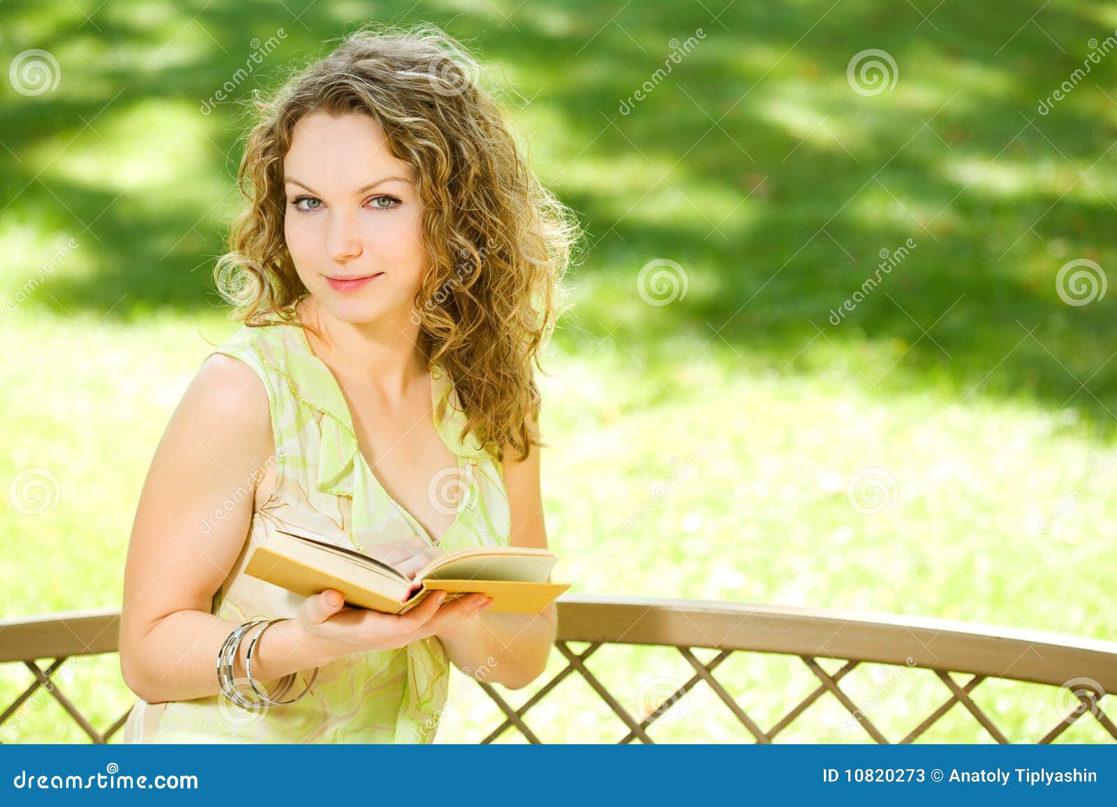 Beauty Woman Reading a Book Stock Image - Image of beauty, model: 10820273