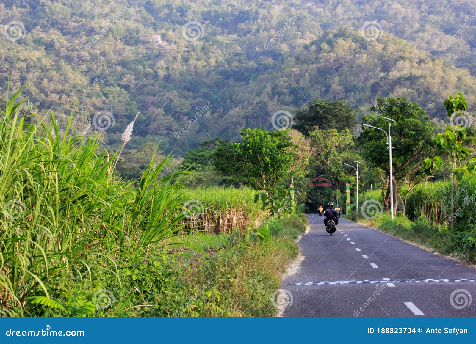 The Beauty of Wonosari Village, Central Java, Indonesia Editorial Stock ...