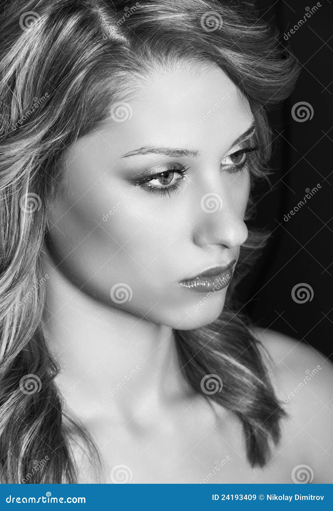 Beauty Young Model Girl Face Stock Image - Image of people, caucasian ...