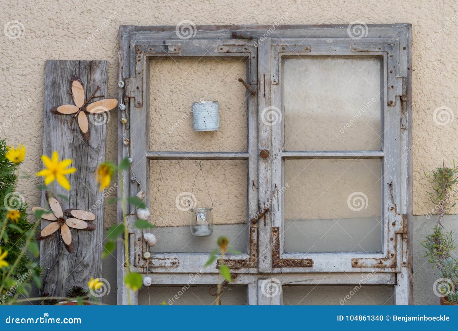 Beautyful Decorated Old Window As Piece of Art Stock Photo - Image of ...