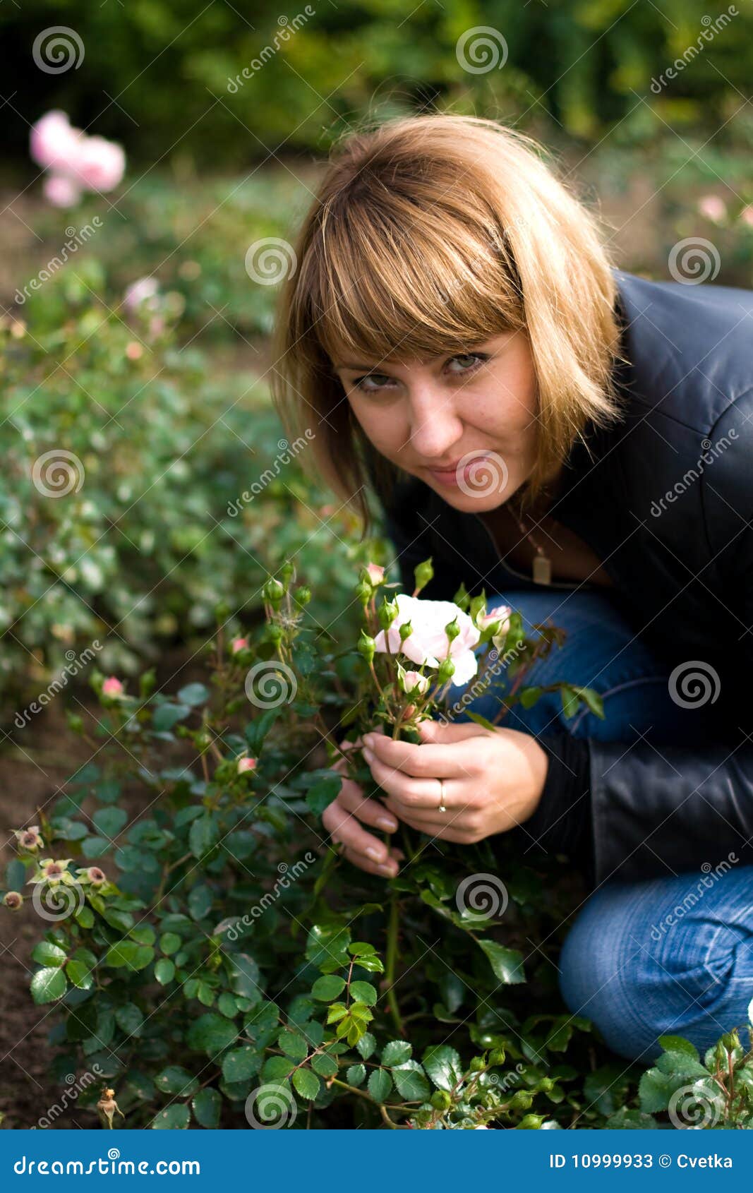Beautyful girl and roses stock image. Image of girl, irresistibility ...