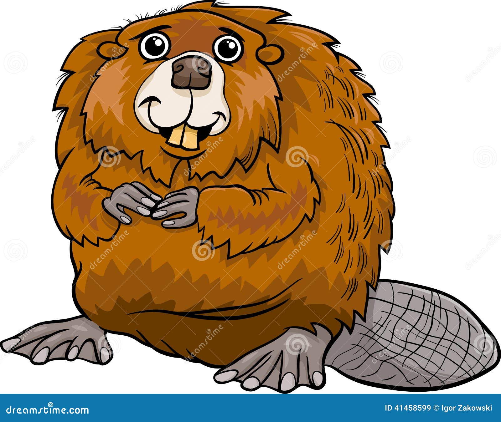 Beaver Animal Rodent Stand Silhouette In Circle Round Black Color ...