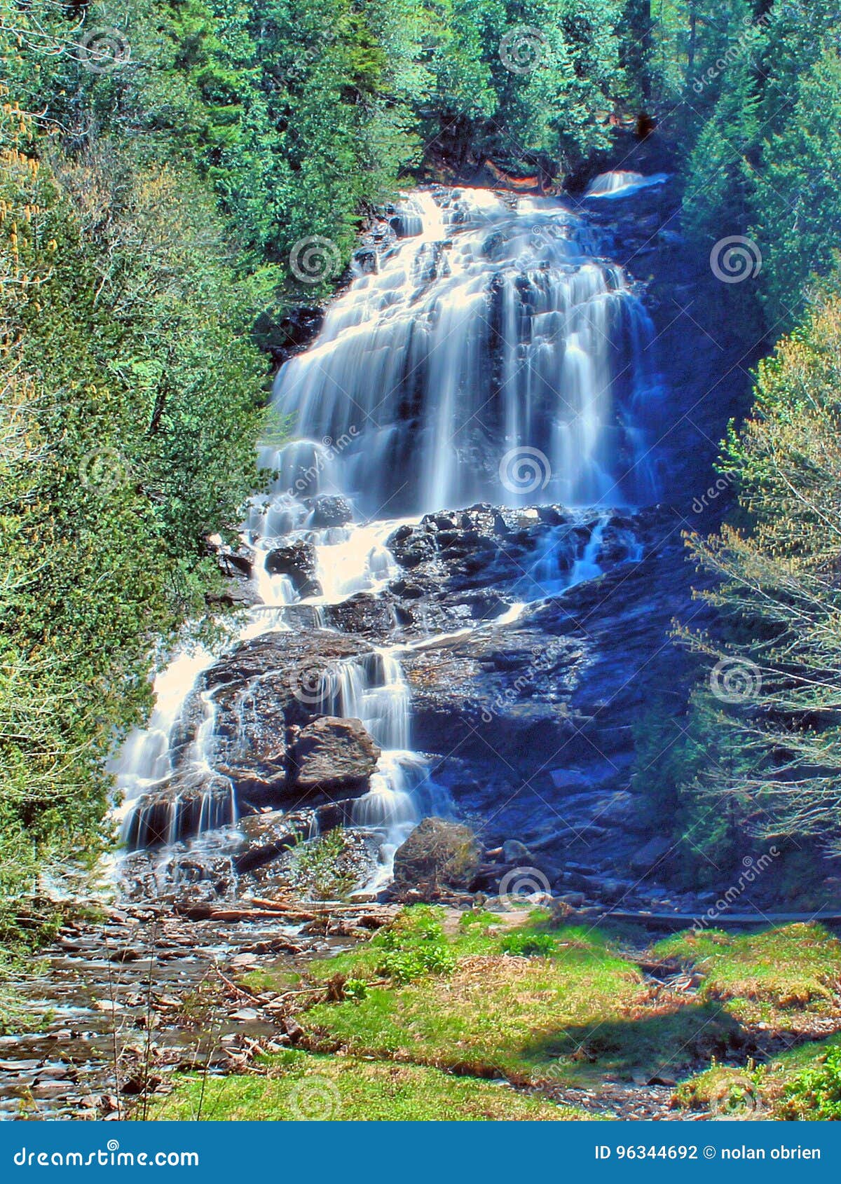 Beaver brook falls stock photo. Image of brook, waterfall - 96344692