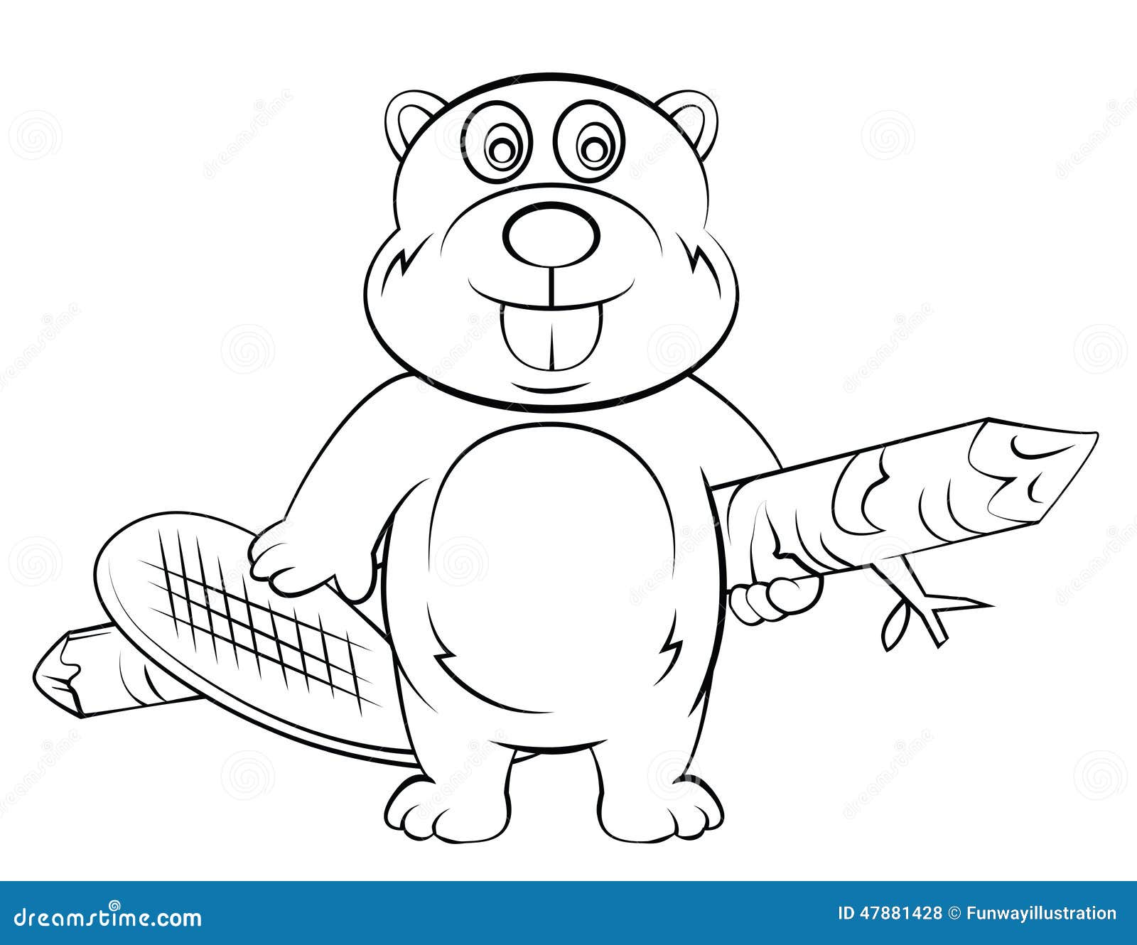 Beaver Cartoon Vector Illustration | CartoonDealer.com #47881428