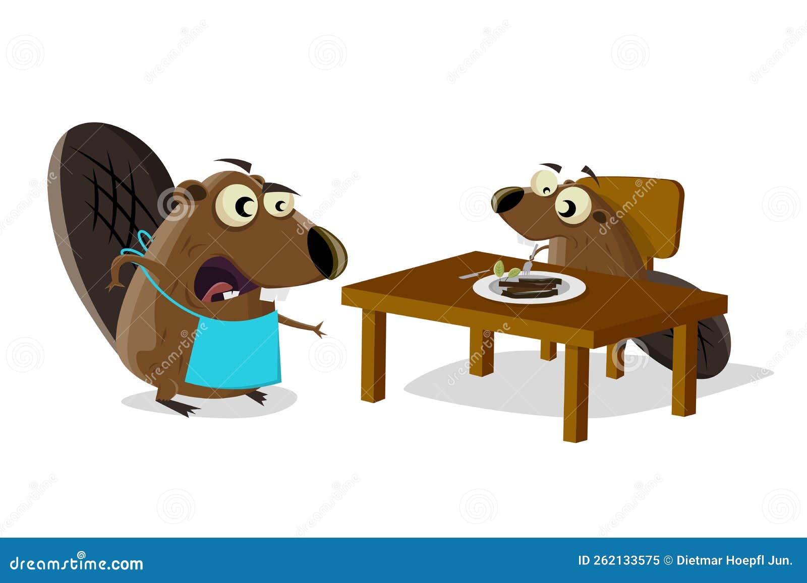 Funny Beavers Meter Wall Or Height Chart Cartoon Vector | CartoonDealer ...