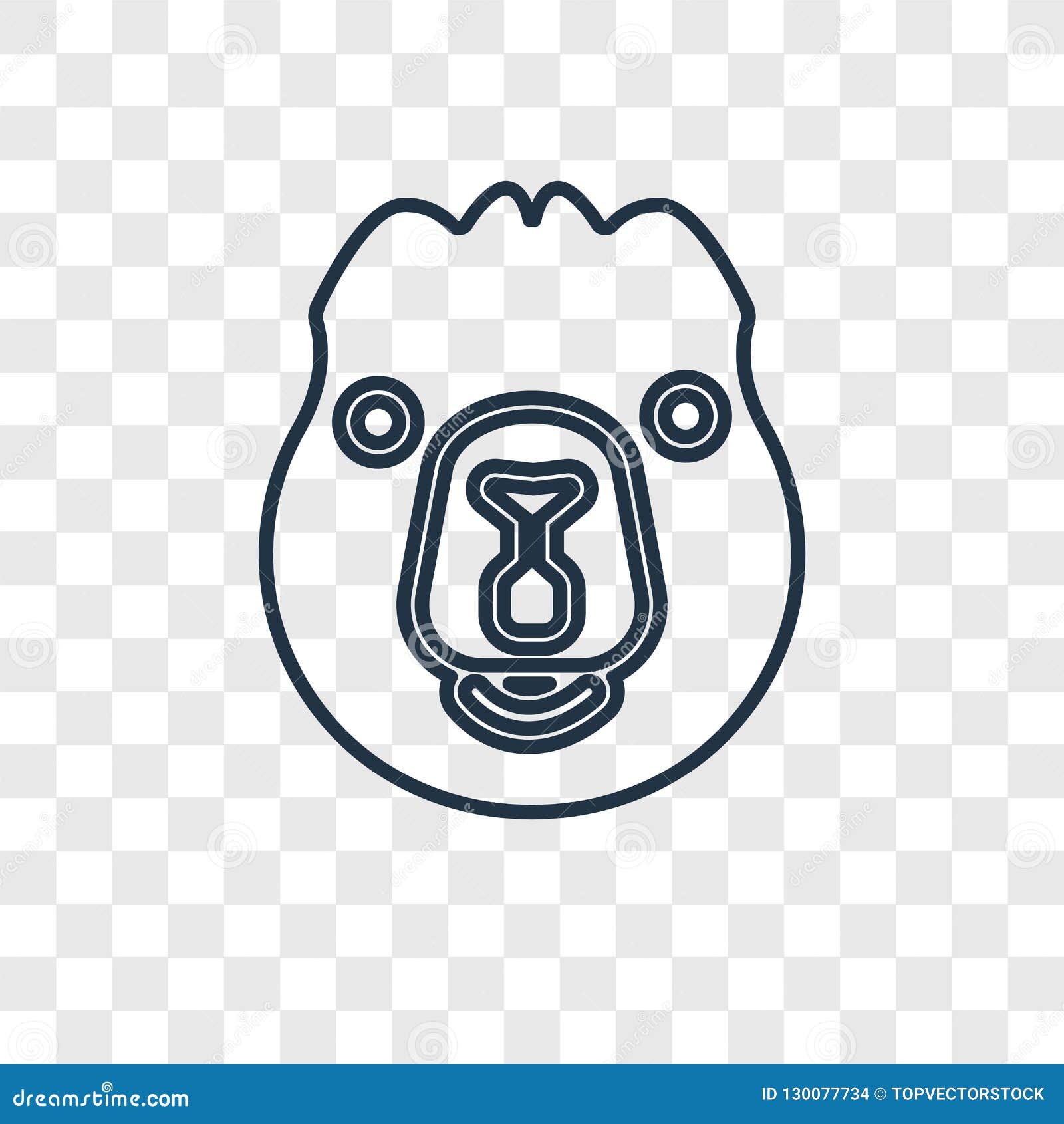 Beaver Concept Vector Linear Icon Isolated on Transparent Background ...