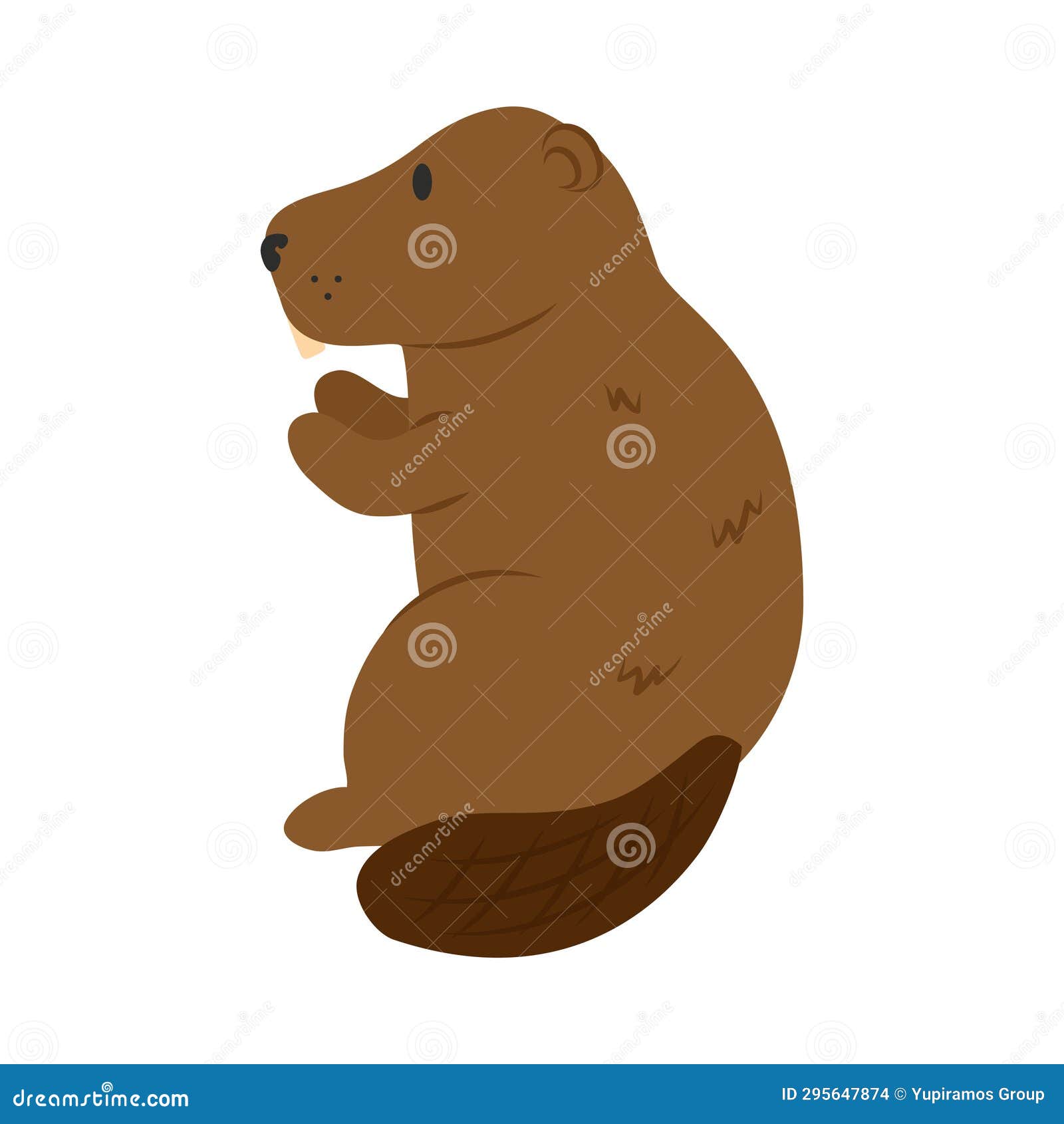 Beaver cute illustration stock vector. Illustration of fort - 295647874