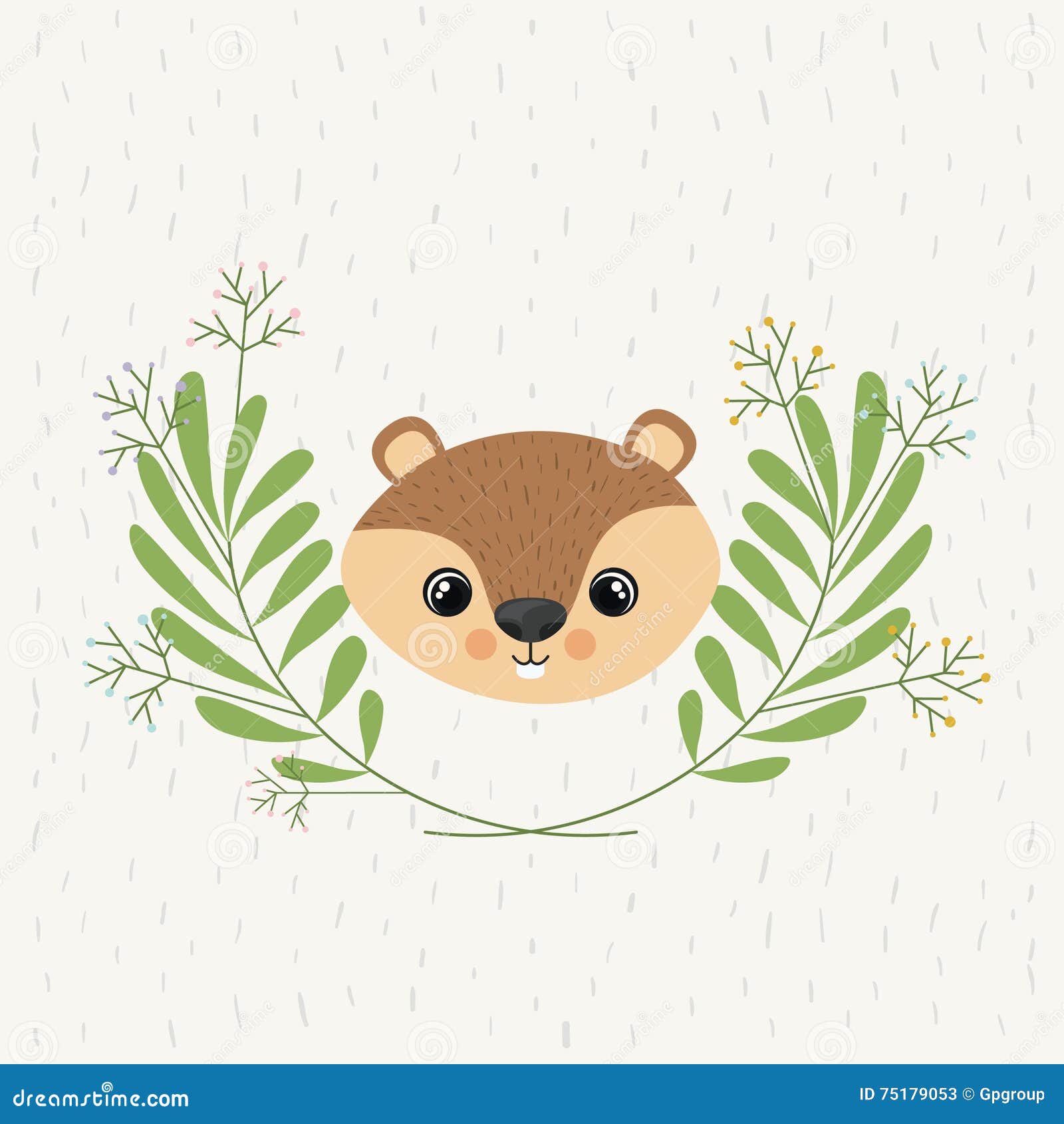 Beaver cute wildlife icon stock vector. Illustration of rodent - 75179053