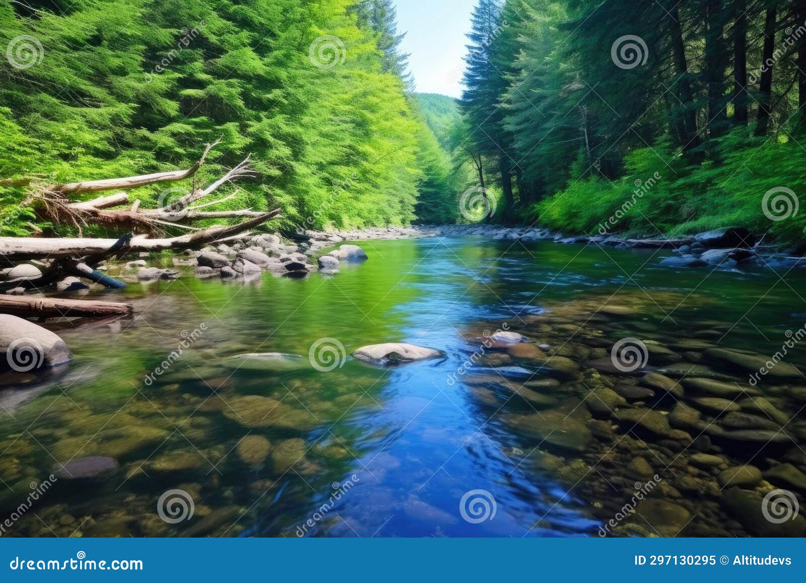 Beaver Dam in a Calm Stream Stock Image - Image of scene, water: 297130295