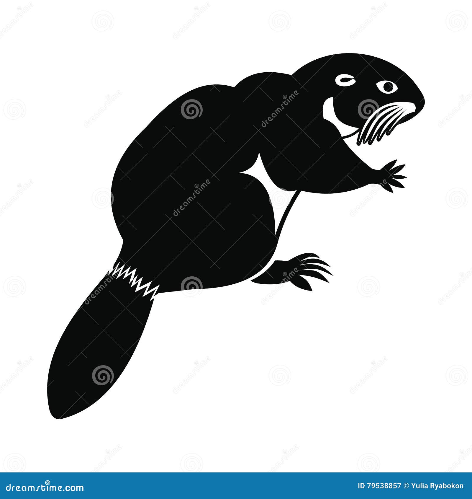 Beaver Icon Vector Sign And Symbol Isolated On White Background, Beaver ...