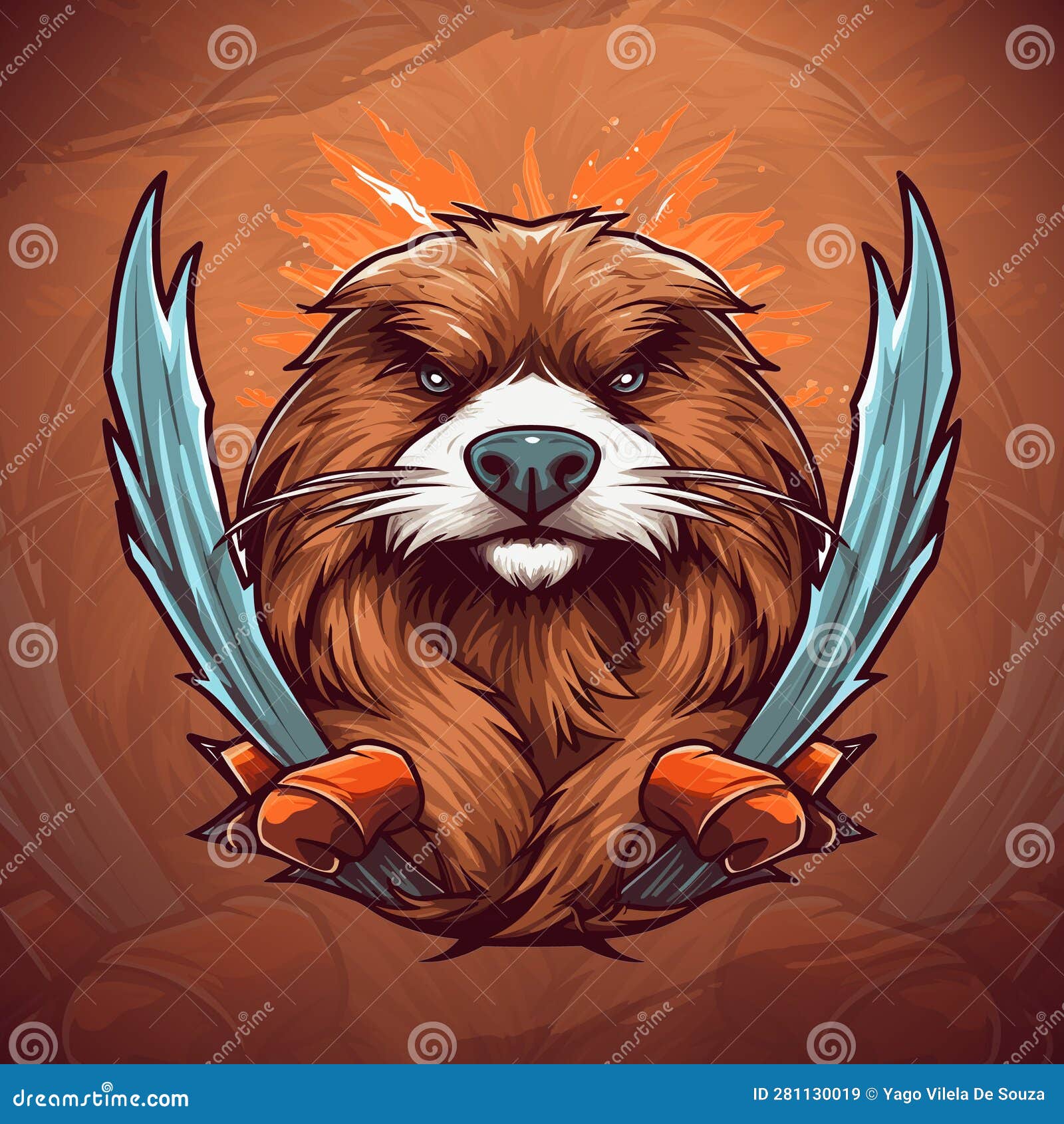 Esport & Sport Team: Modern Beaver Mascot Logo Design Vector for Badge ...