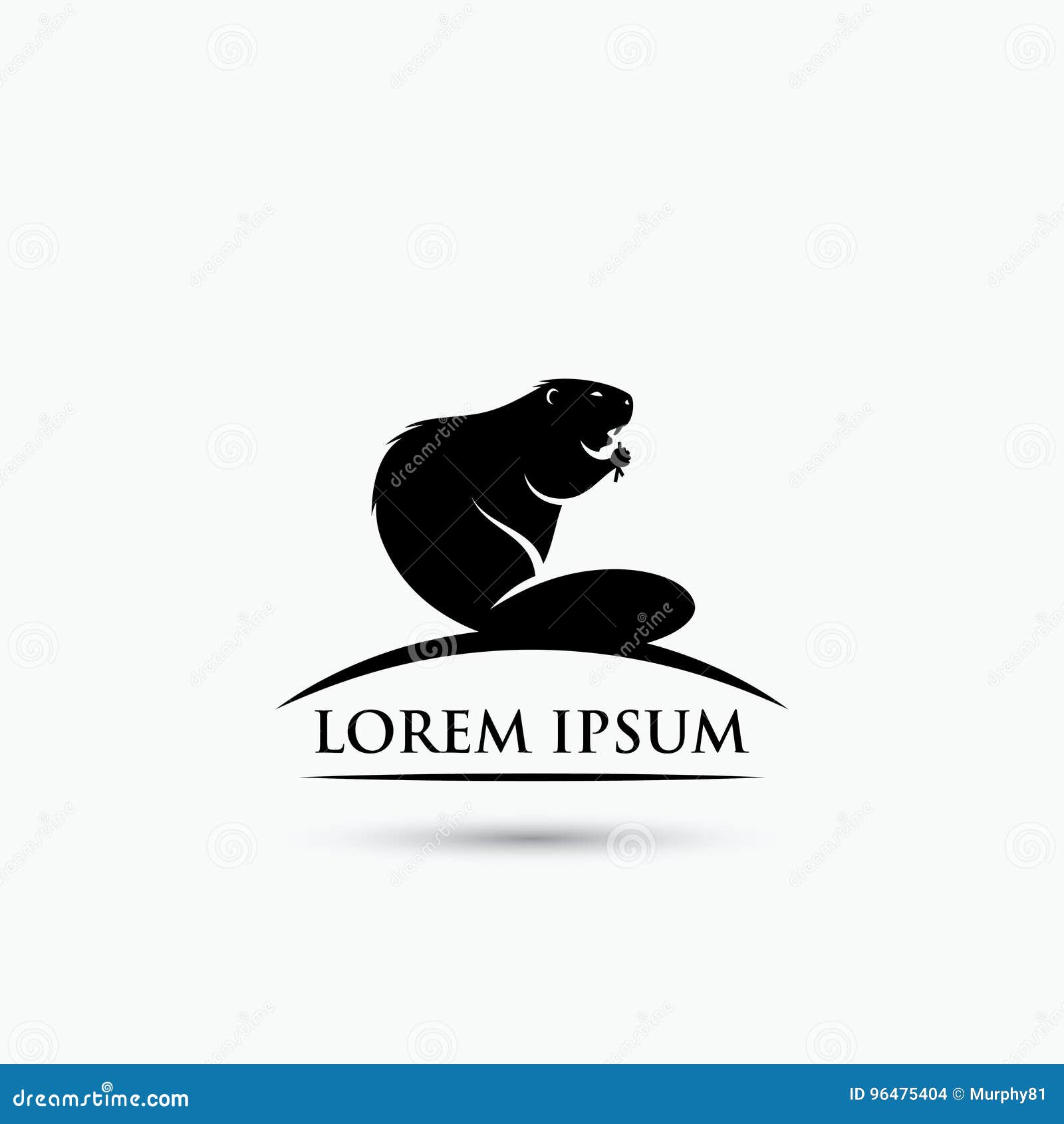Beaver Symbol - Vector Illustration Stock Vector - Illustration of ...