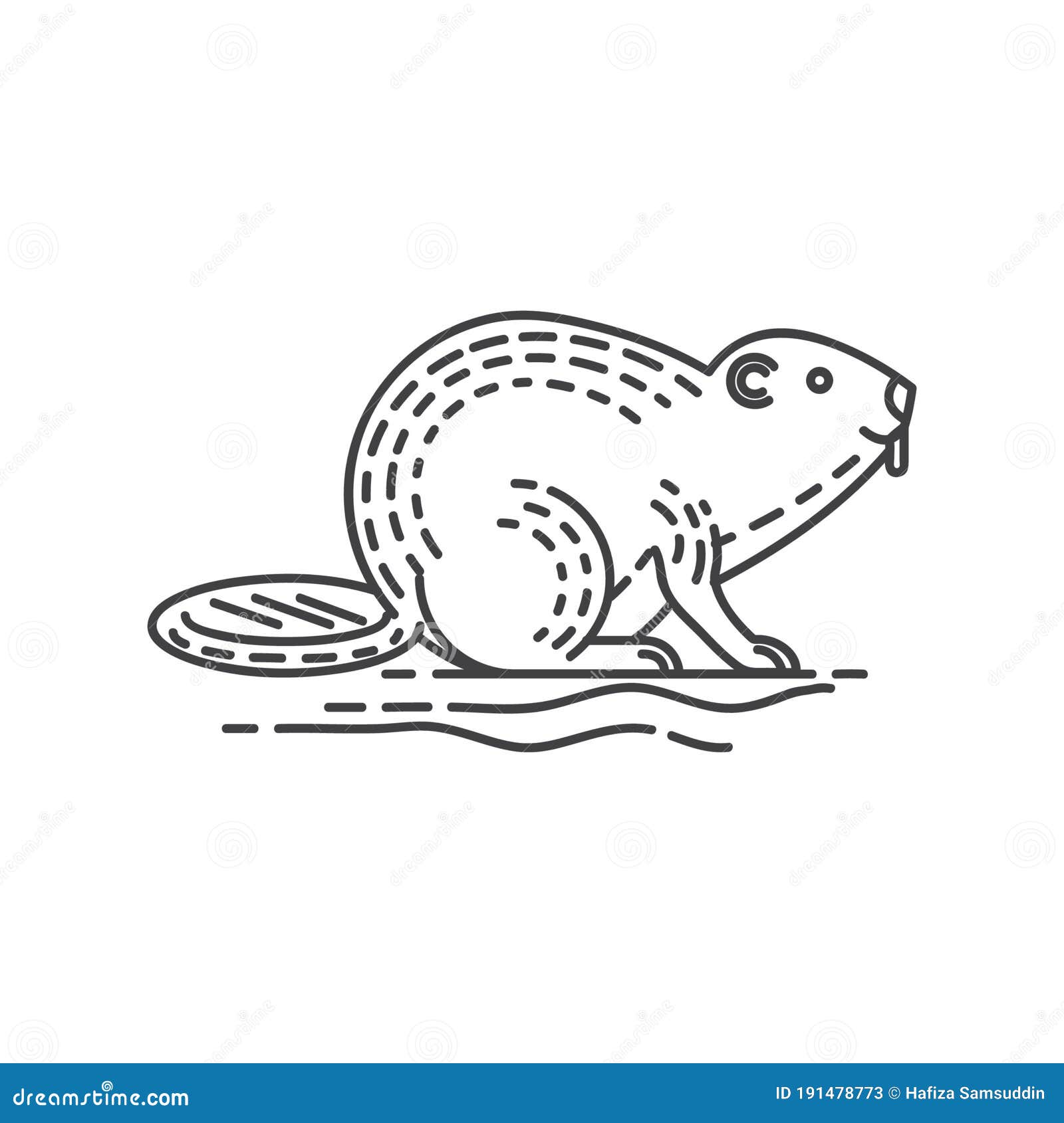 Beaver. Vector Illustration Decorative Design Stock Vector ...