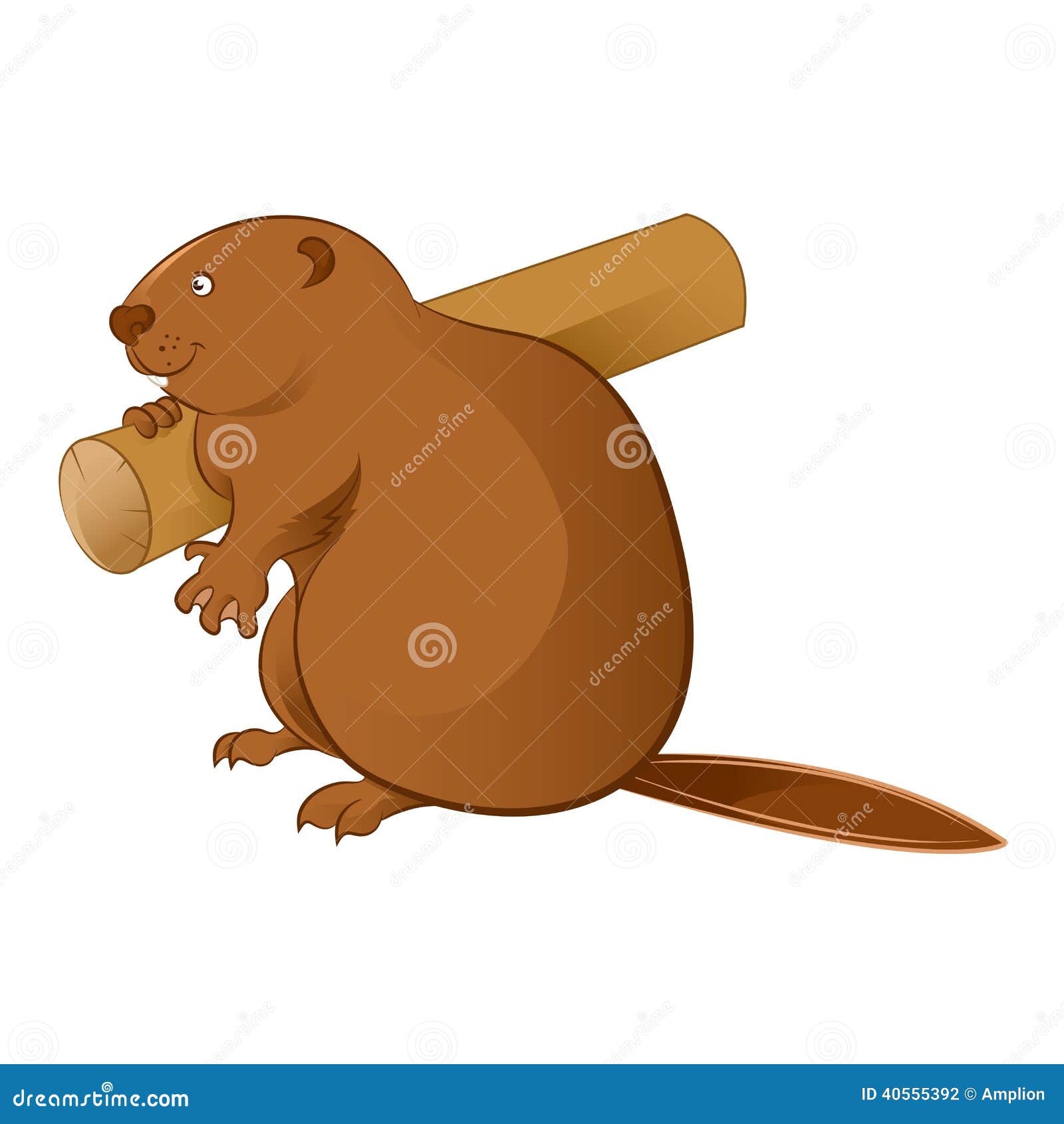 2 Beaver Cartoons Vector Illustration | CartoonDealer.com #8305334