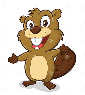 Beaver in Welcoming Gesture Stock Vector - Illustration of nature ...