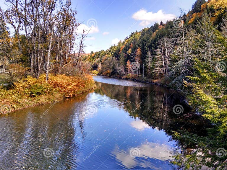 Beaverkill River stock photo. Image of beautiful, reflections - 135591480