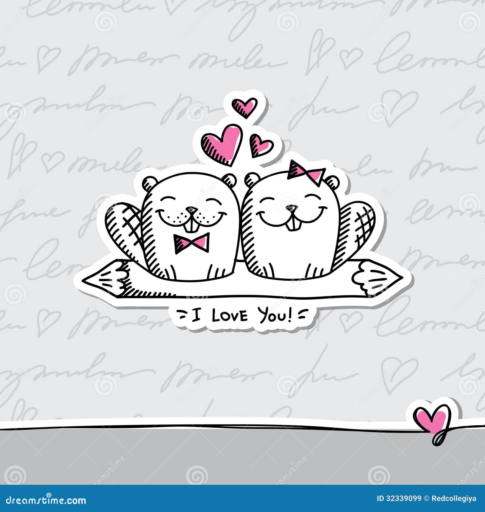 Beavers stock vector. Illustration of background, happiness - 32339099