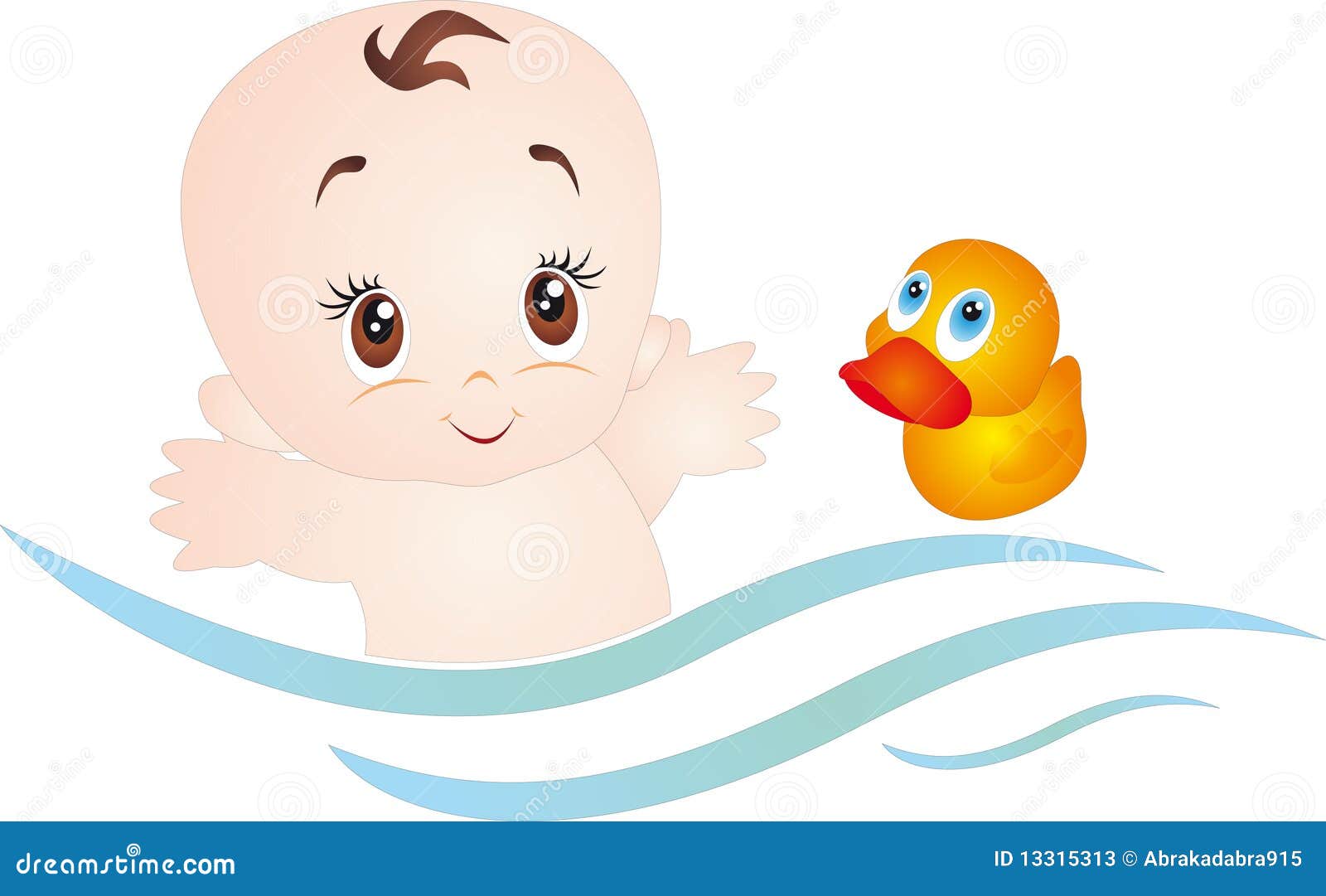 Bebé stock de ilustración. Ilustración de sonriente, alegre - 13315313