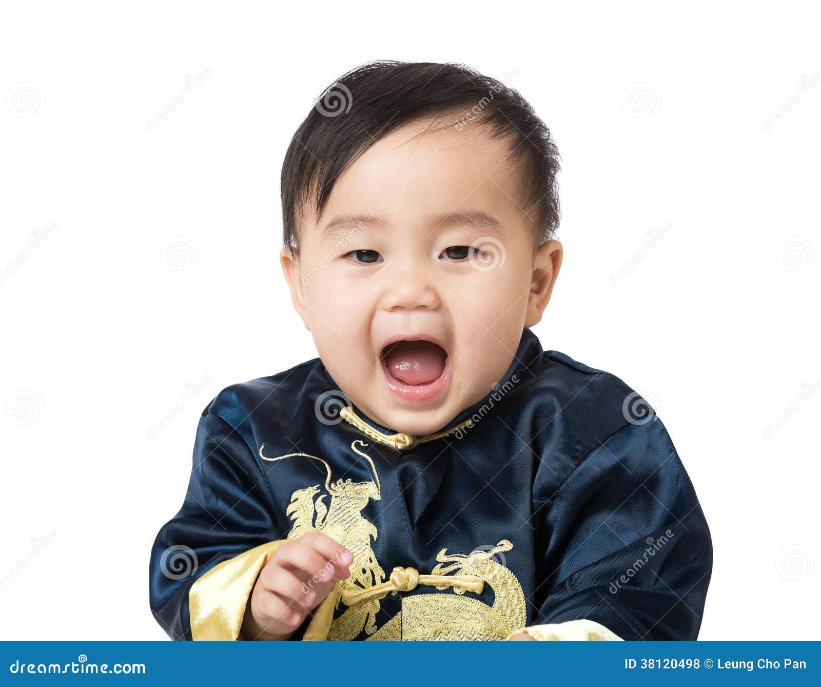 Bebé chino que grita foto de archivo. Imagen de juego - 38120498