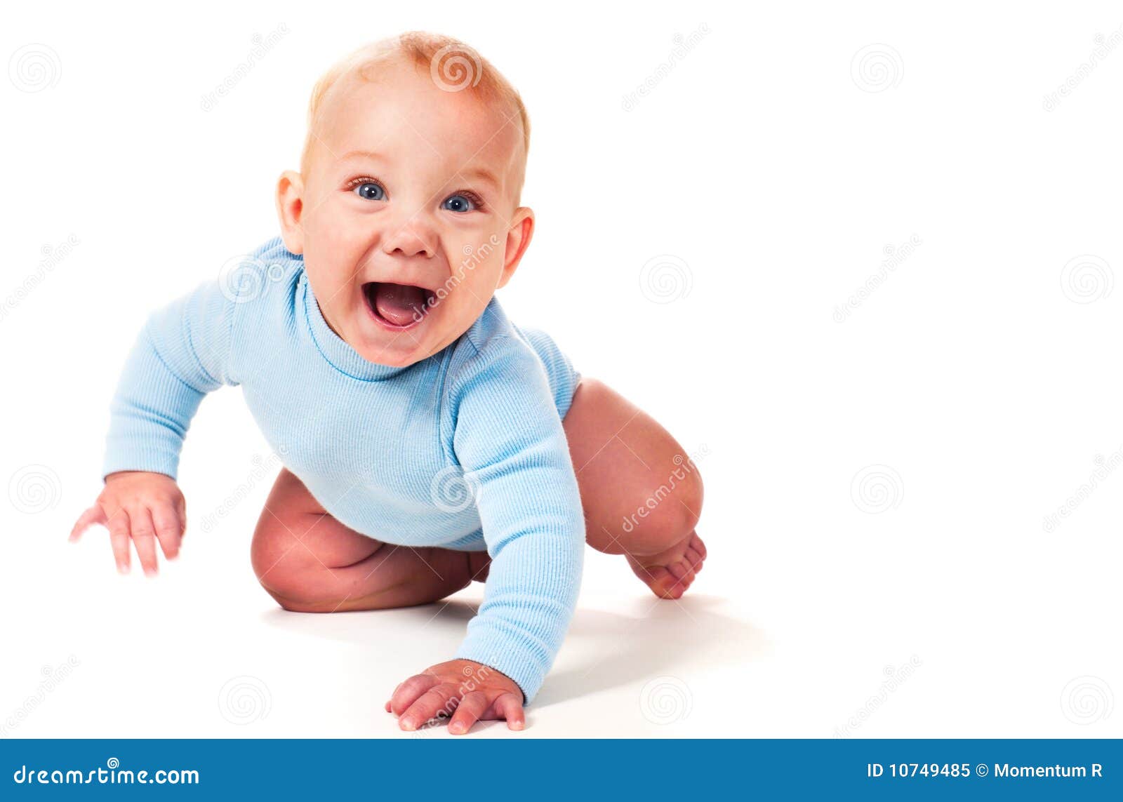 Bebé de risa imagen de archivo. Imagen de inocencia, felicidad - 10749485