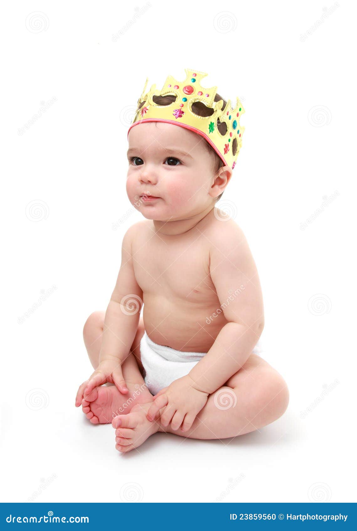 Bebé del rey foto de archivo. Imagen de joven, alegre - 23859560