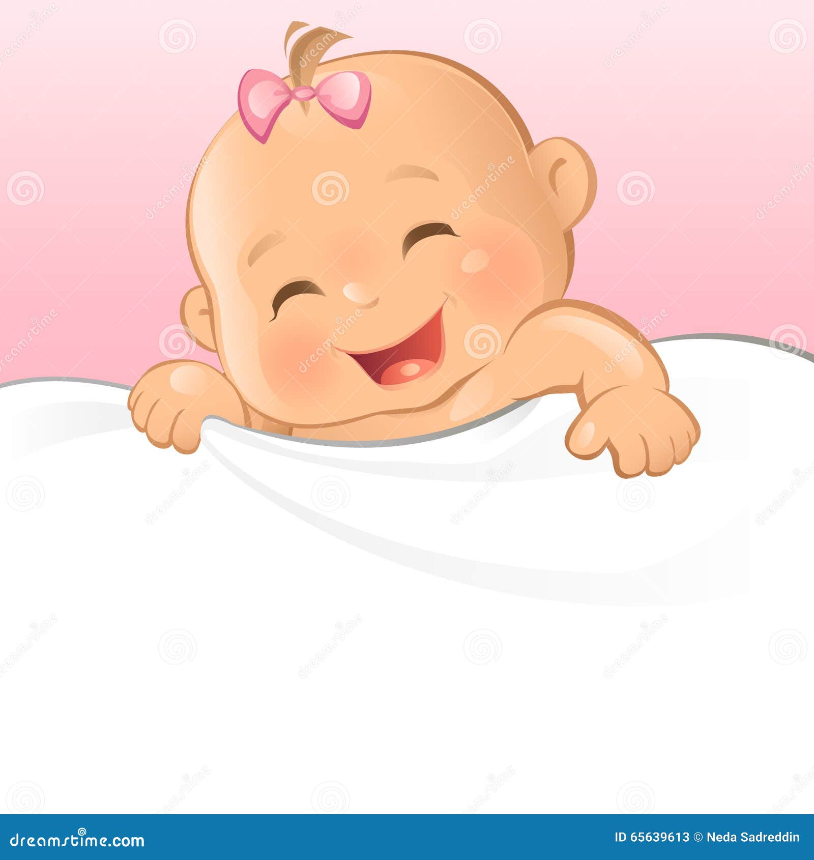 Bebé feliz ilustración del vector. Ilustración de tela - 65639613