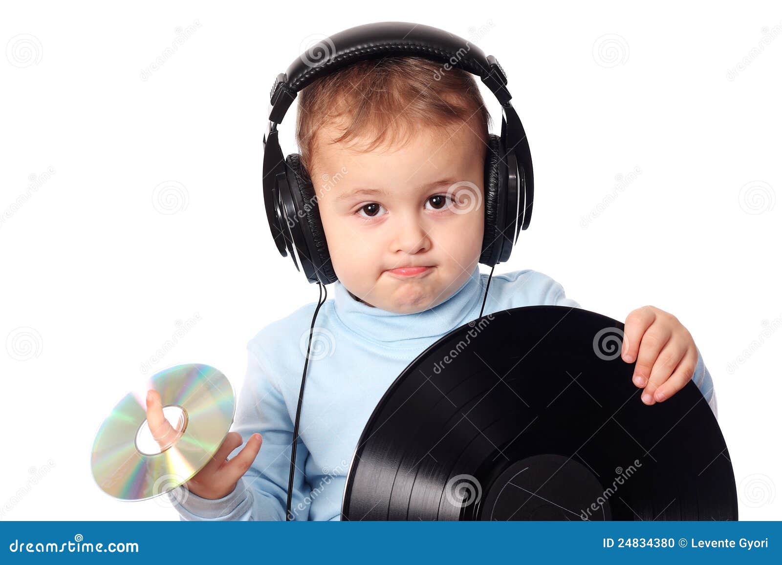 Bebé lindo DJ foto de archivo. Imagen de cuidado, partido - 24834380